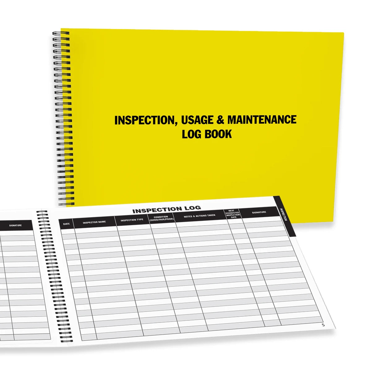 Inspection, Usage & Maintenance Log Book – Log Books Unlimited