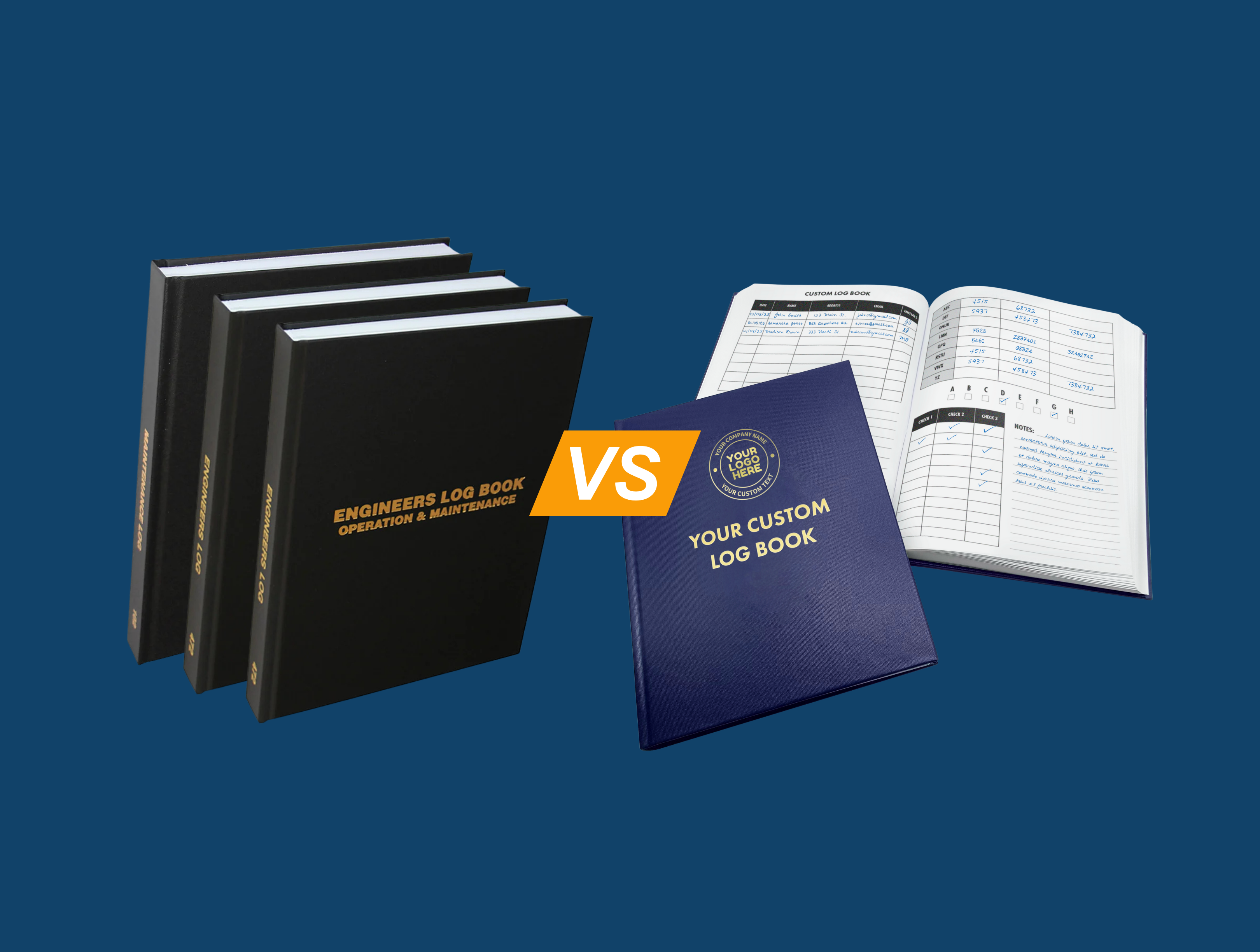 Custom vs. Stock Log Books: Which Is the Right Choice for Your Busines ...