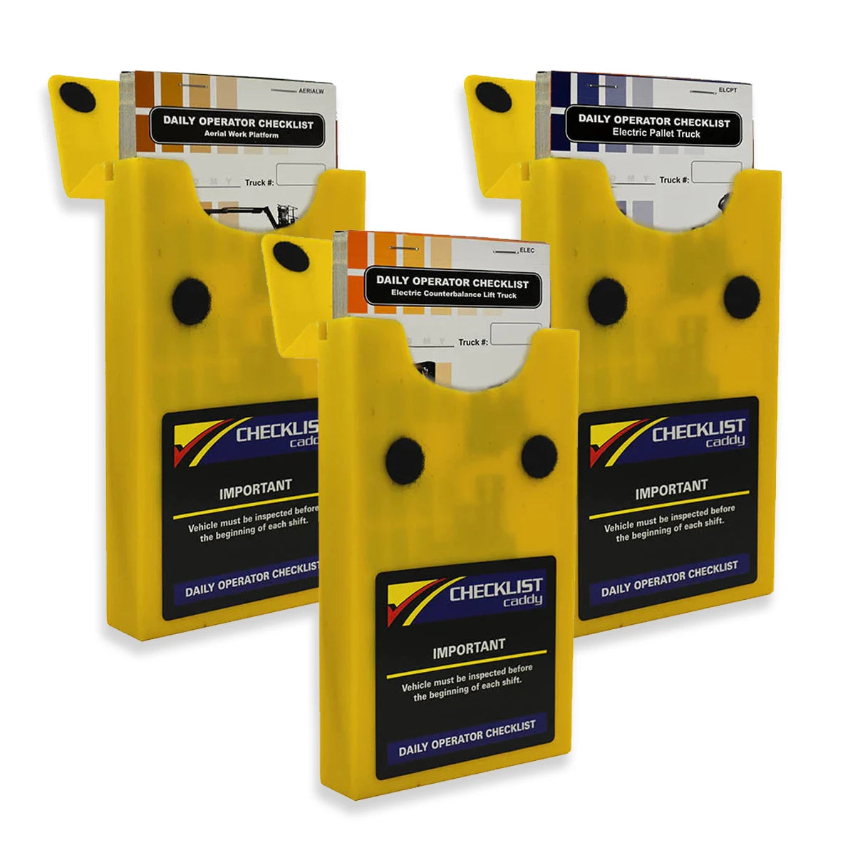 Checklist Books with Plastic Holders (Caddy's) – Log Books Unlimited