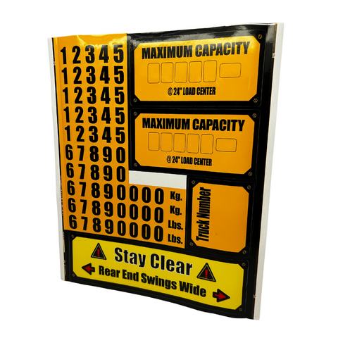 Lift Truck Safety Stickers – Log Books Unlimited