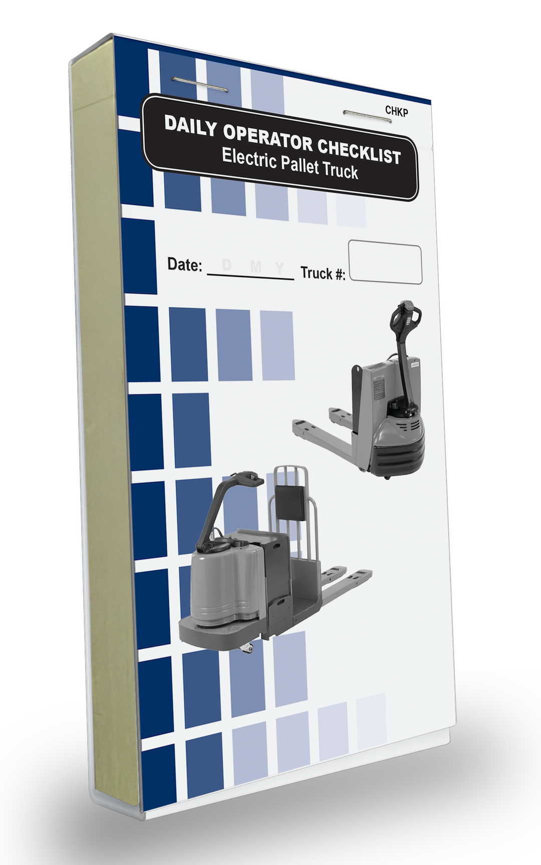 Electric Pallet Checklist + Plastic Caddy # SCADD(P) – Log Books Unlimited
