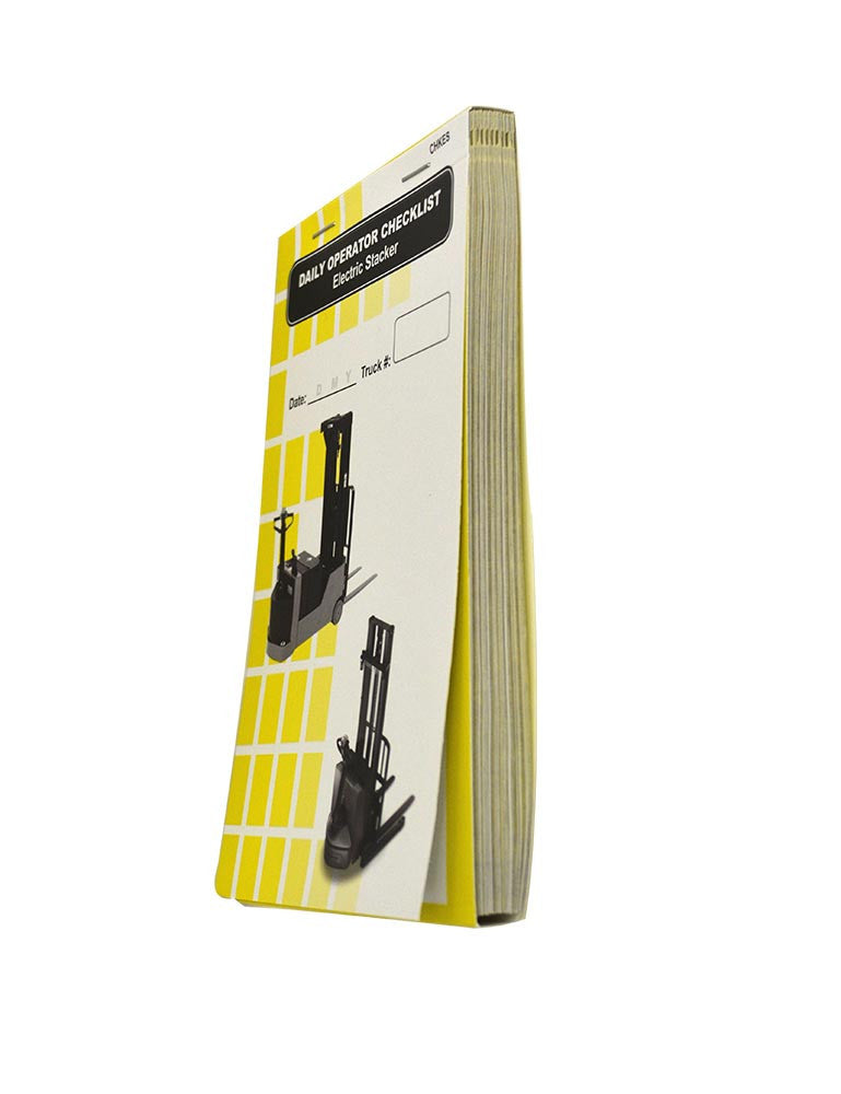 Electric Stacker Checklist + Plastic Caddy # SCADD(ES) – Log Books ...
